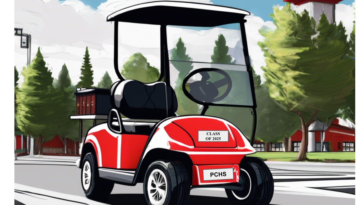 Fundraiser by Blake Solomon : PCHS 2025 Senior Gift - Wrapped Golf Cart