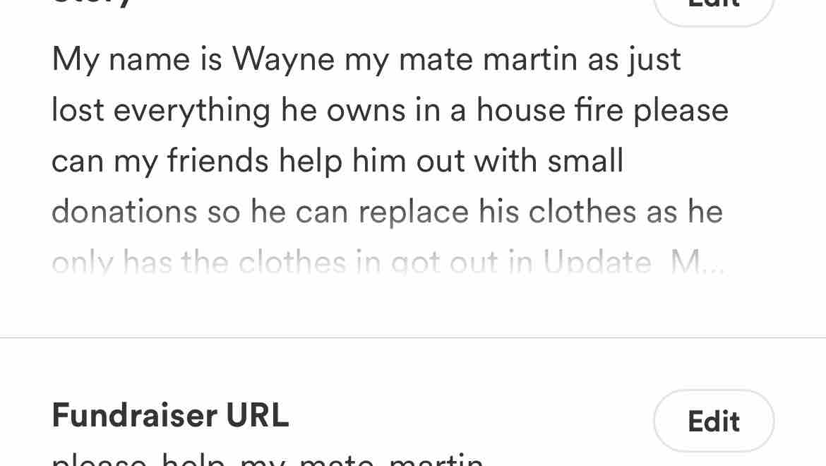 Fundraiser for Martin Godfrey by Wayne Dallimore : Please help my mate ...