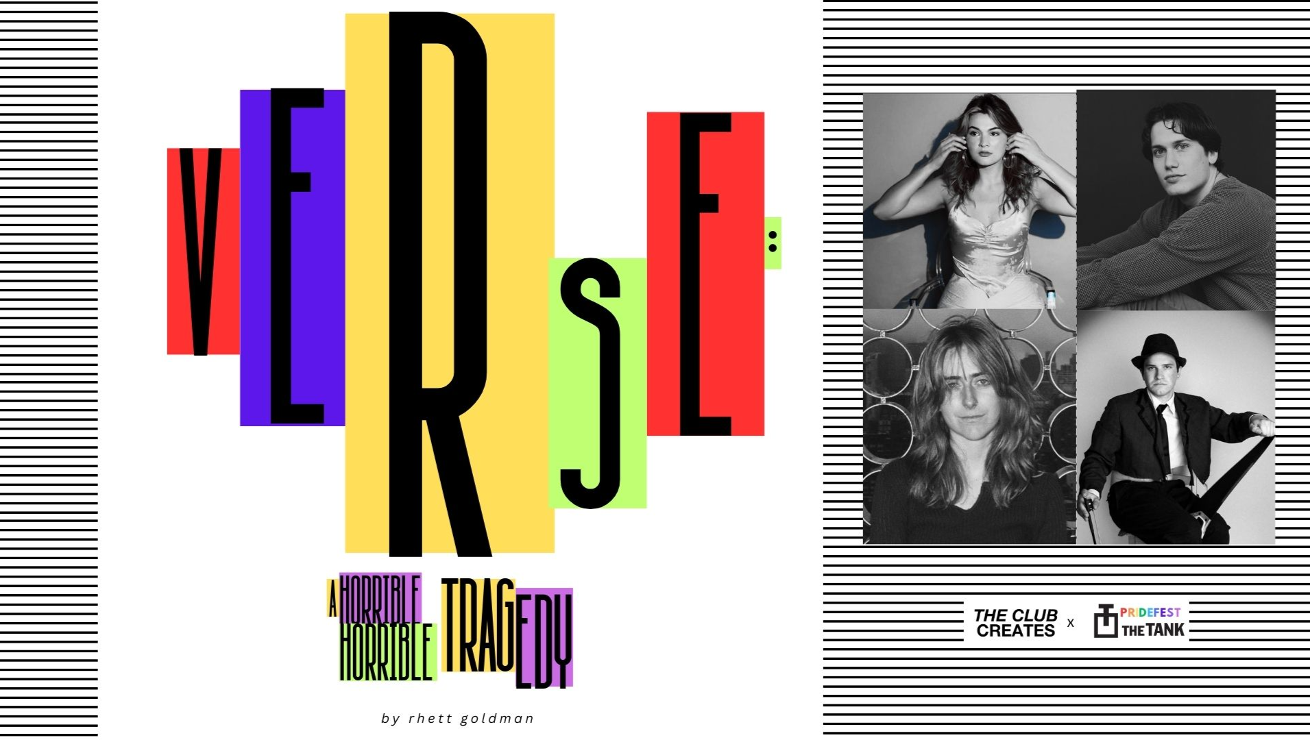 Fundraiser by Rhett Goldman : Support "Verse": Our Off-Off Broadway Debut!