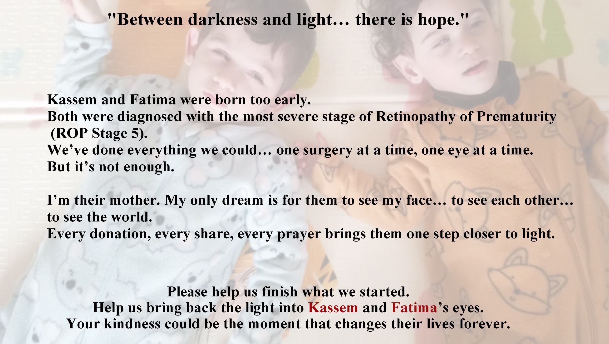 Fundraiser by Ali Hammoud : Help Kassem and Fatima See the World