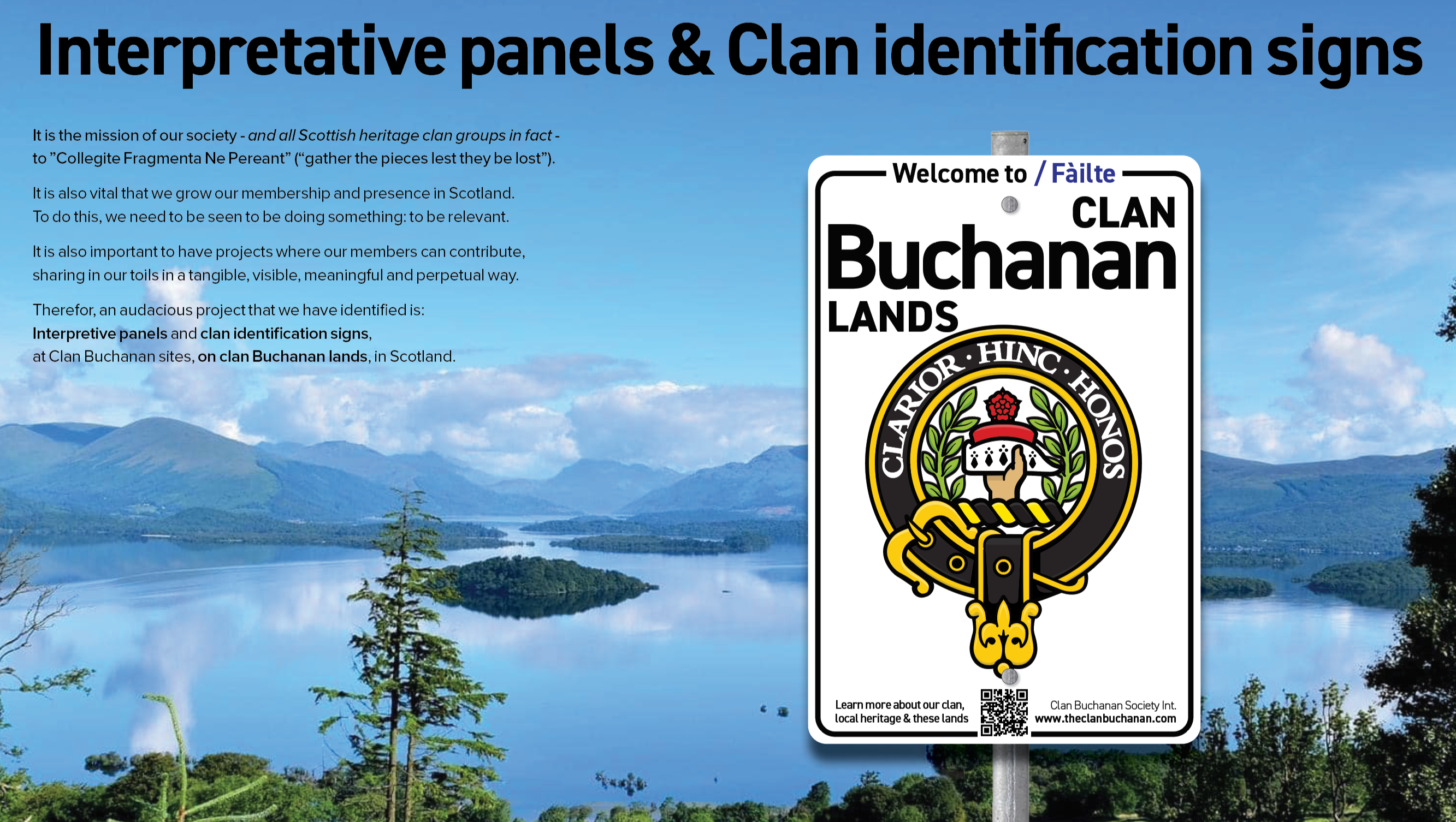 Fundraiser by Matthew Buchanan : Interpretative panels & Clan ...