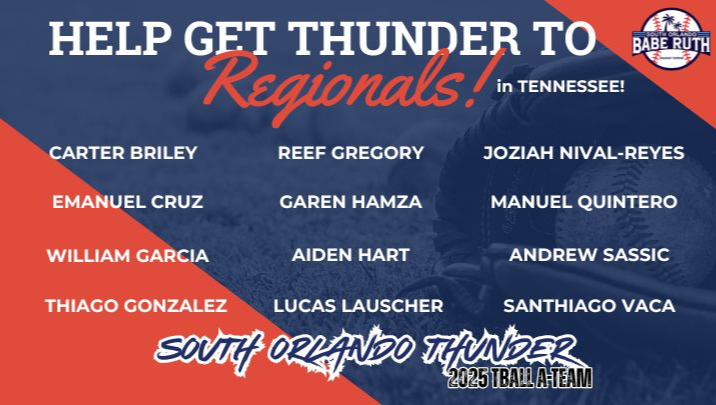 Fundraiser by Amro Hamza : Help the South Orlando Thunder 6U Make ...