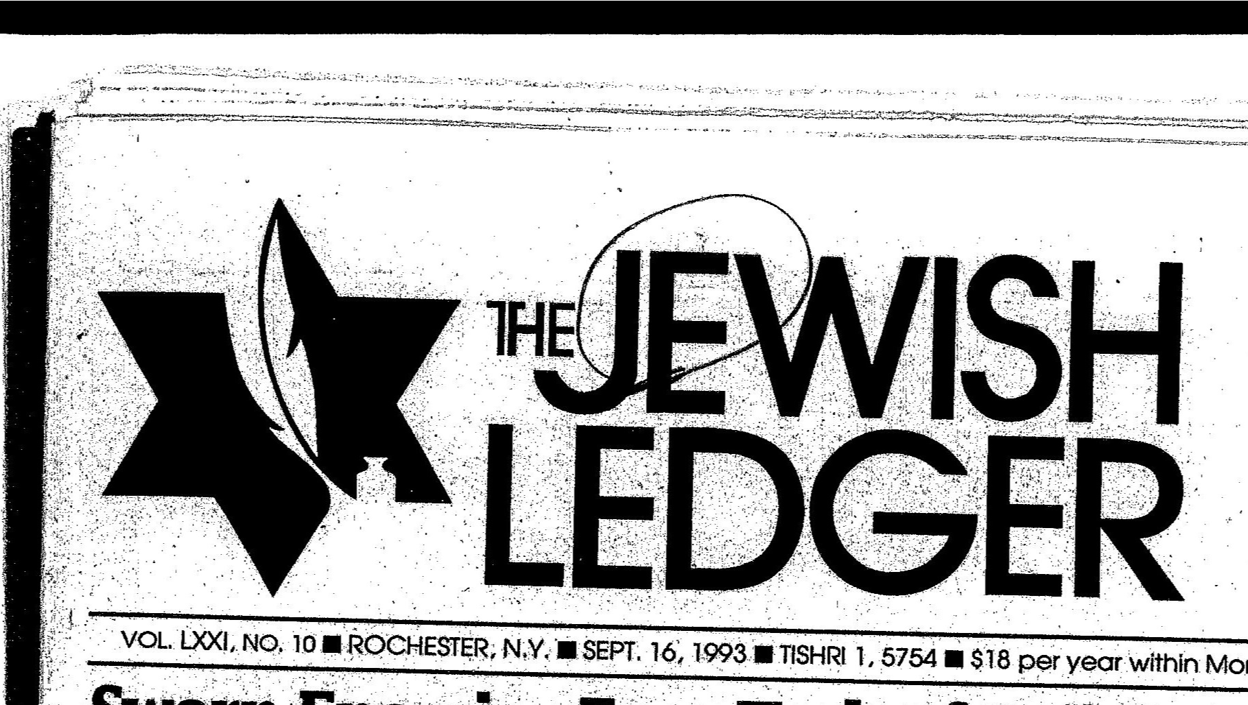 Fundraiser by Joy Getnick : Digitize the Jewish Ledger, 1994-2020
