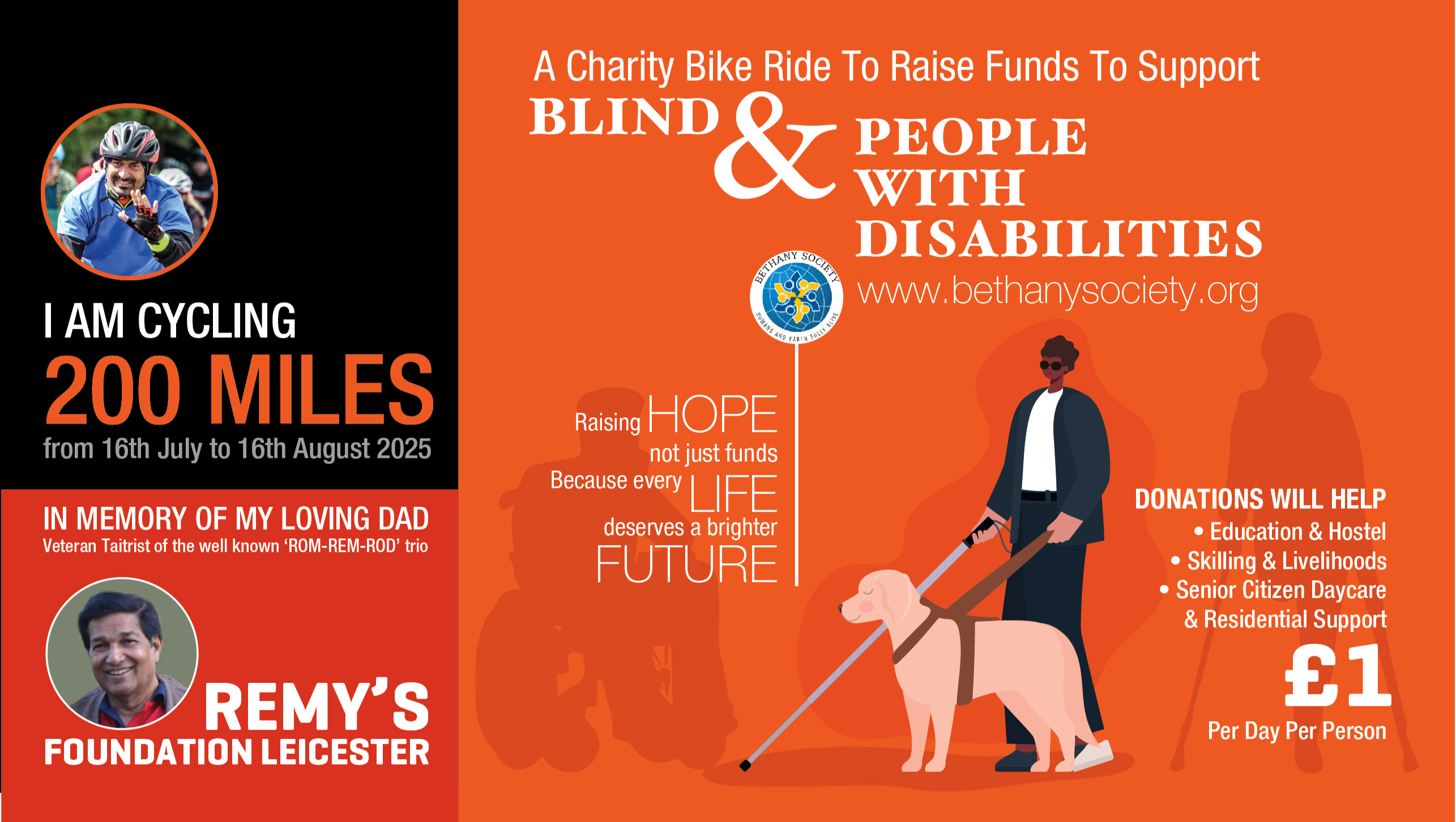 Fundraiser by Seby Fernandes : Support Blind & People with disabilities