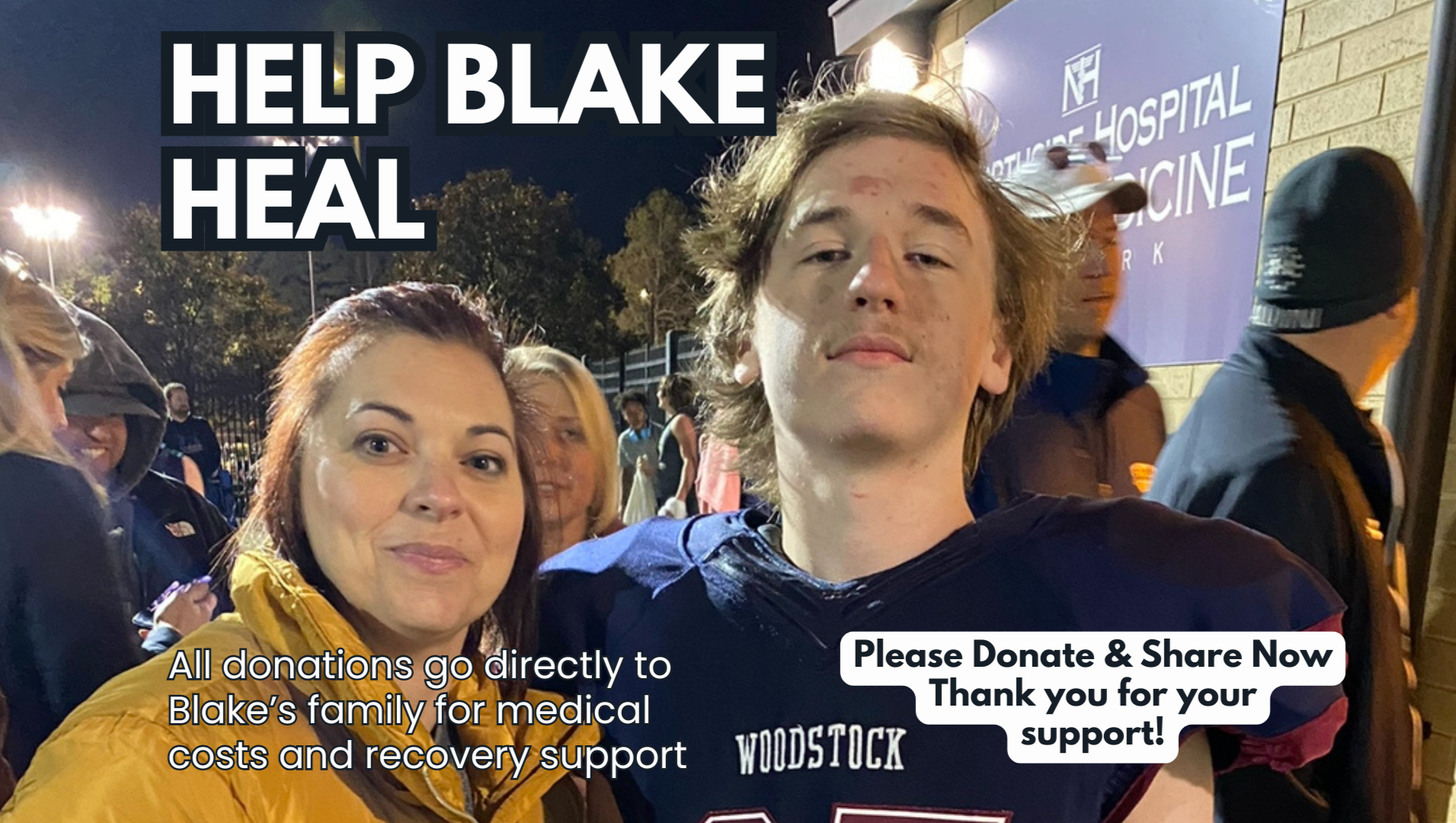 Fundraiser for Angela Jensen by Dan Mathias : Blake's Recovery from ...