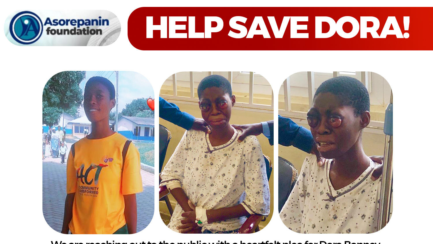 Fundraiser by Adventist Media Centre : Support Dora's Urgent Surgery ...