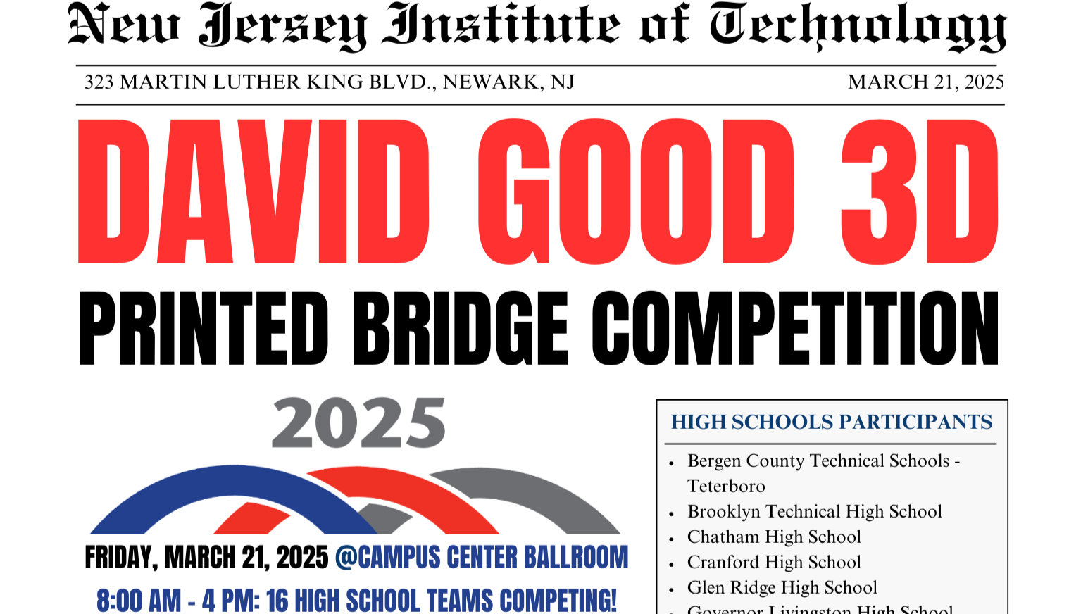 Fundraiser by Melissa Good : David Good Bridge Competition: Supporting ...