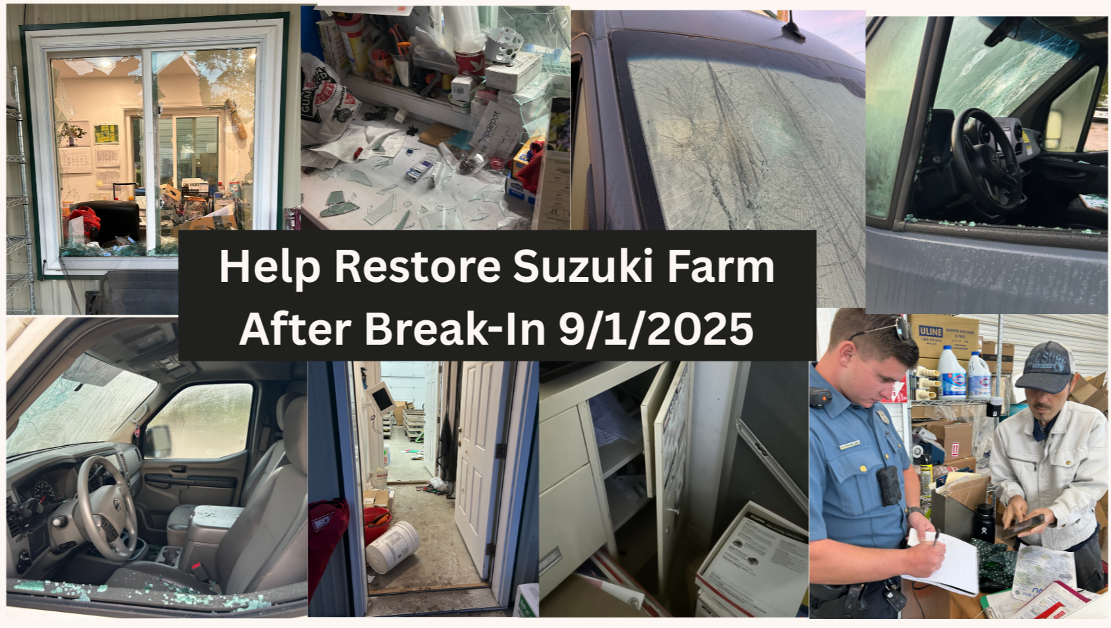 Fundraiser by satoru tsuda : Help Restore Suzuki Farm After Break-In