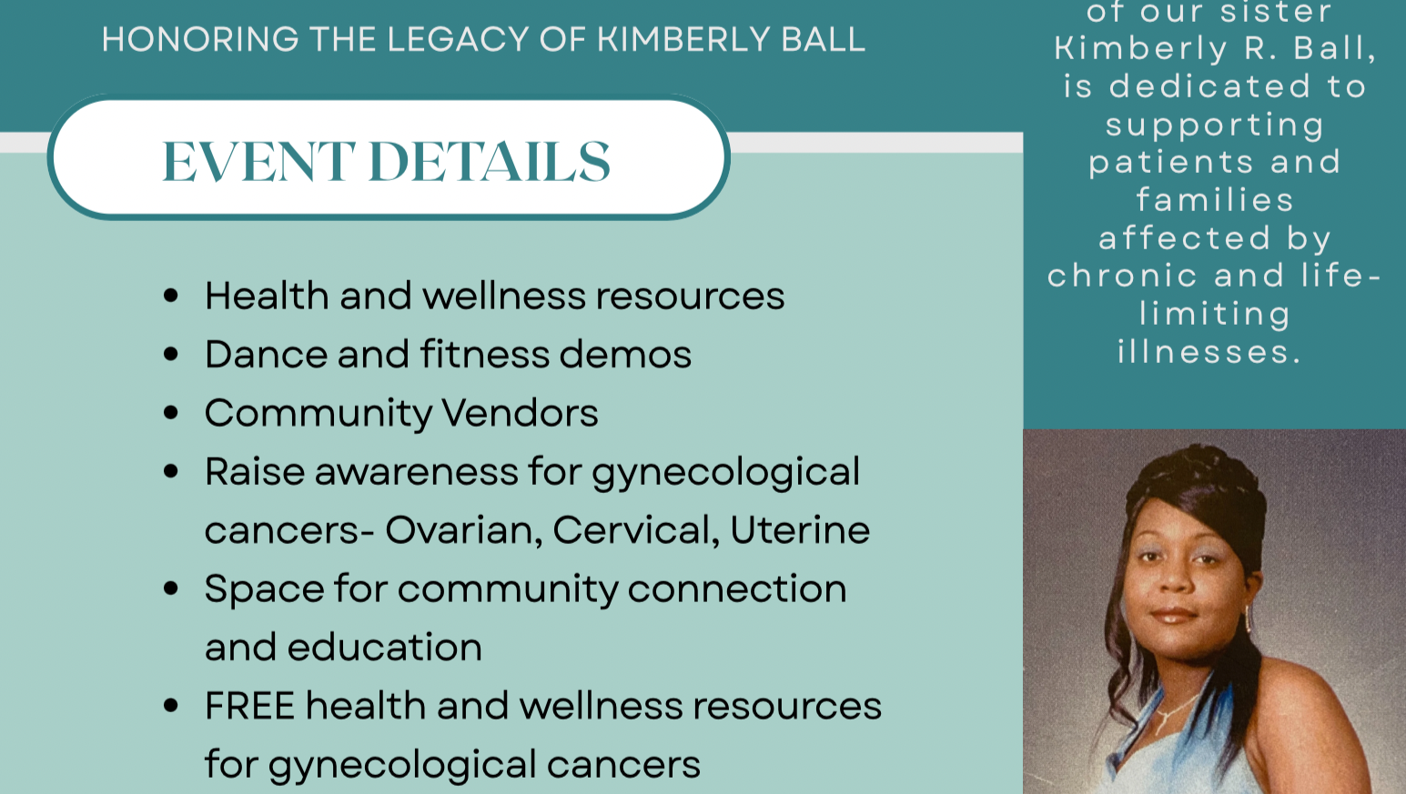 Fundraiser by Tamika Williams : Support Kim Ball Cares Health & Wellness