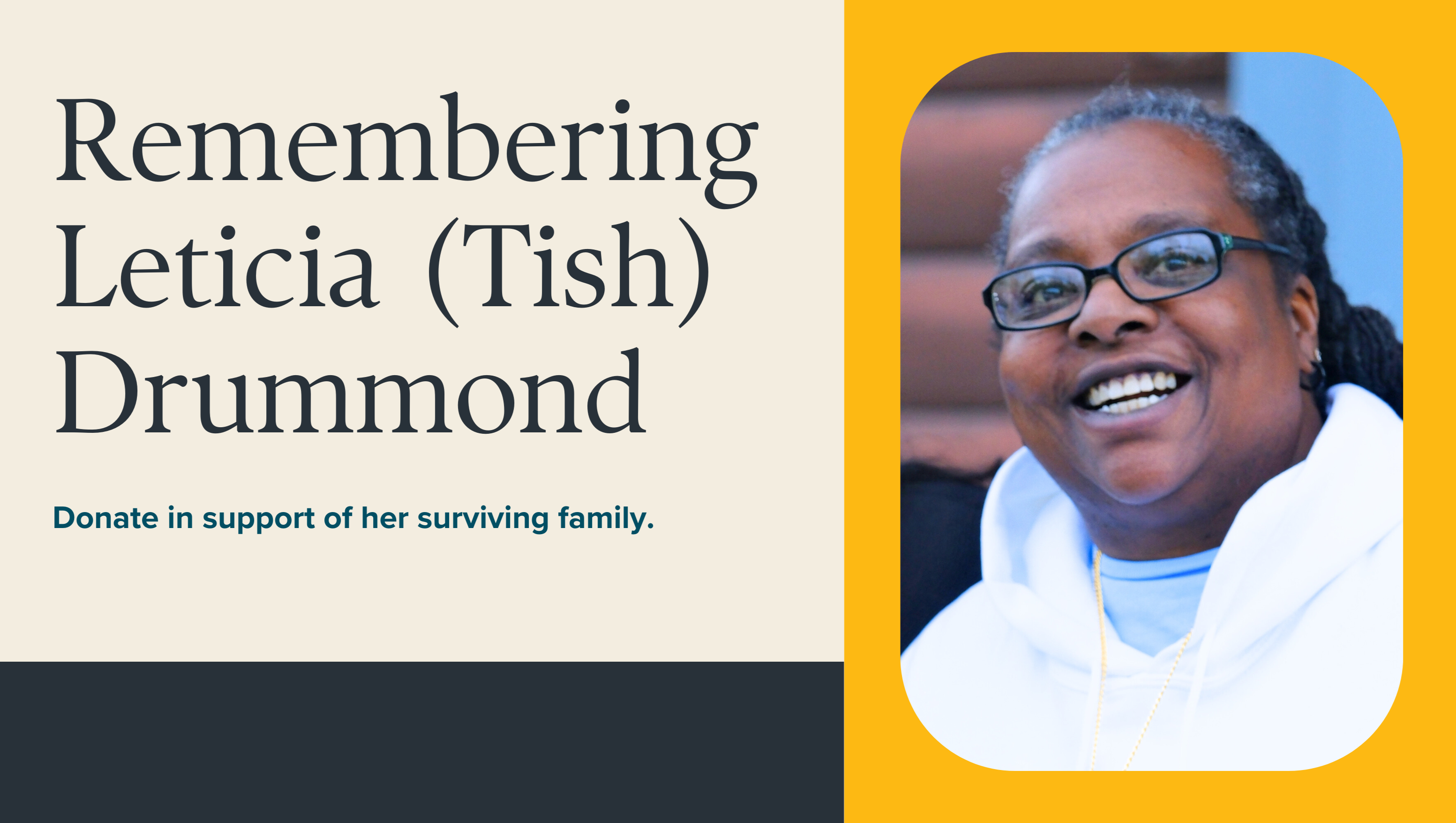 Fundraiser for Gabriel Drummond by Oliver Frost : In Memory of Tish ...
