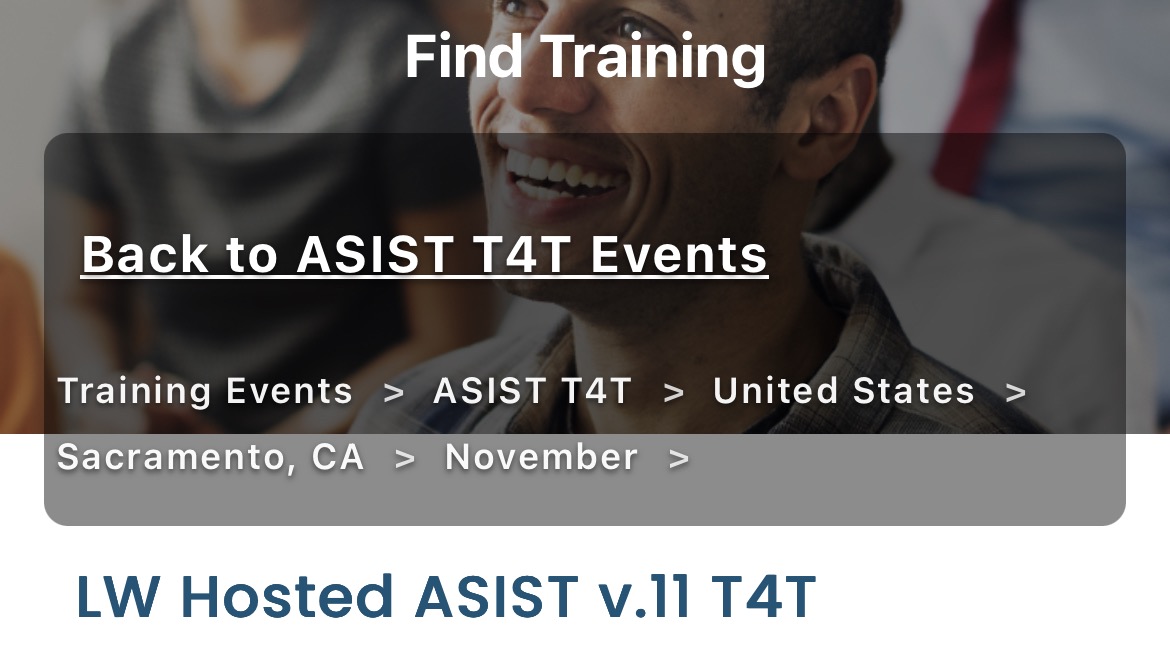 Fundraiser by Thomas Meade : Help me attend ASIST Suicide Intervention ...