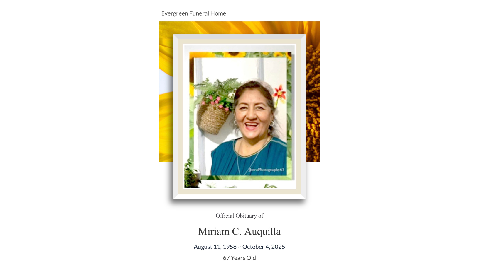 Fundraiser by Liza Pilco : In Loving Memory of Miriam C. Auquilla