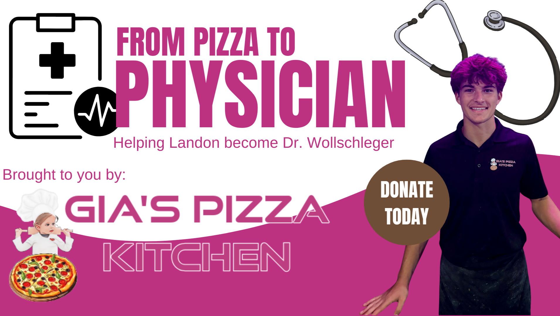 Fundraiser for Landon Wollschleger by Casey Bock : From Pizza to ...