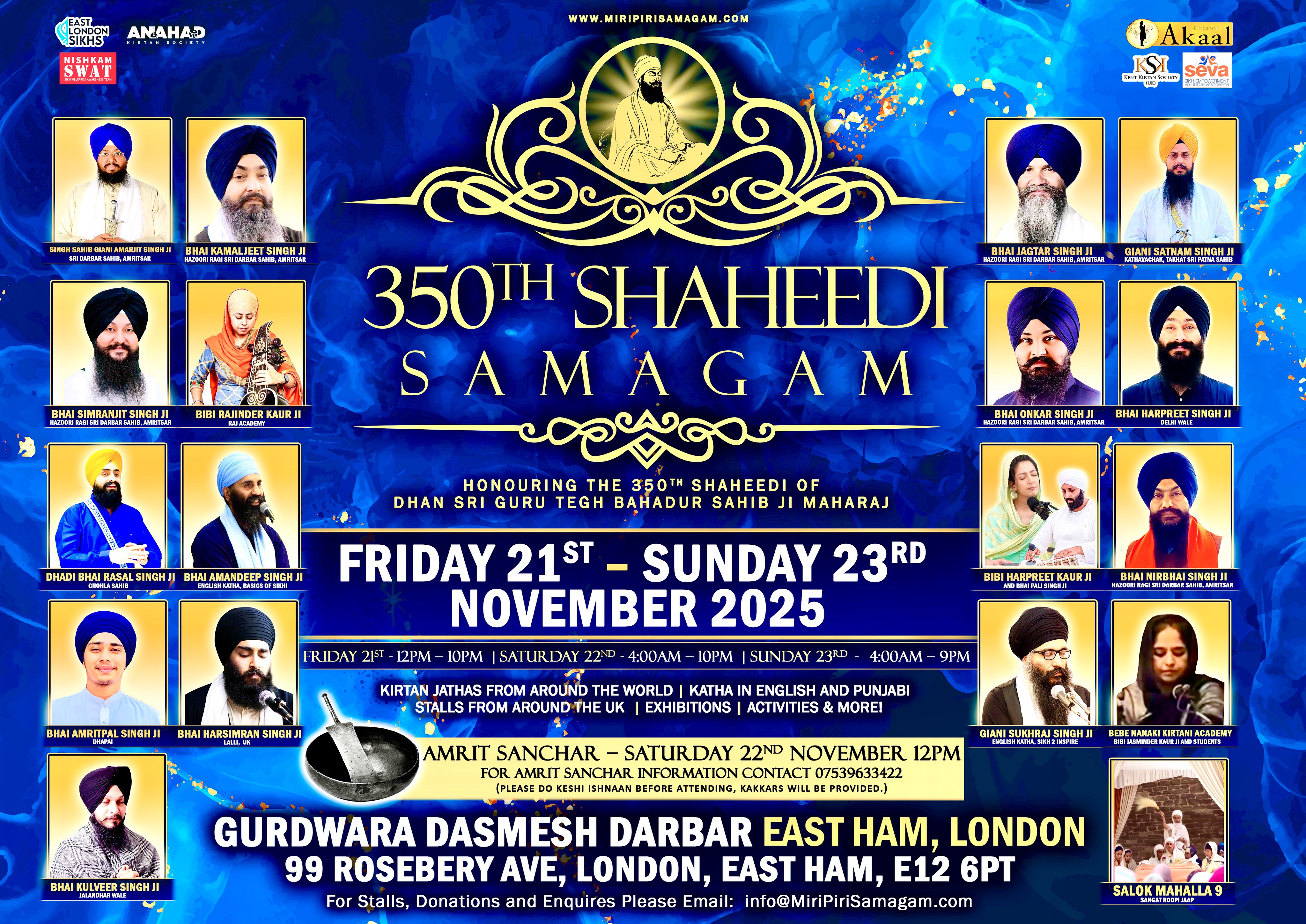 Fundraiser by MiriPiri Samagam : 350th Shaheedi Samagam - East London 2025