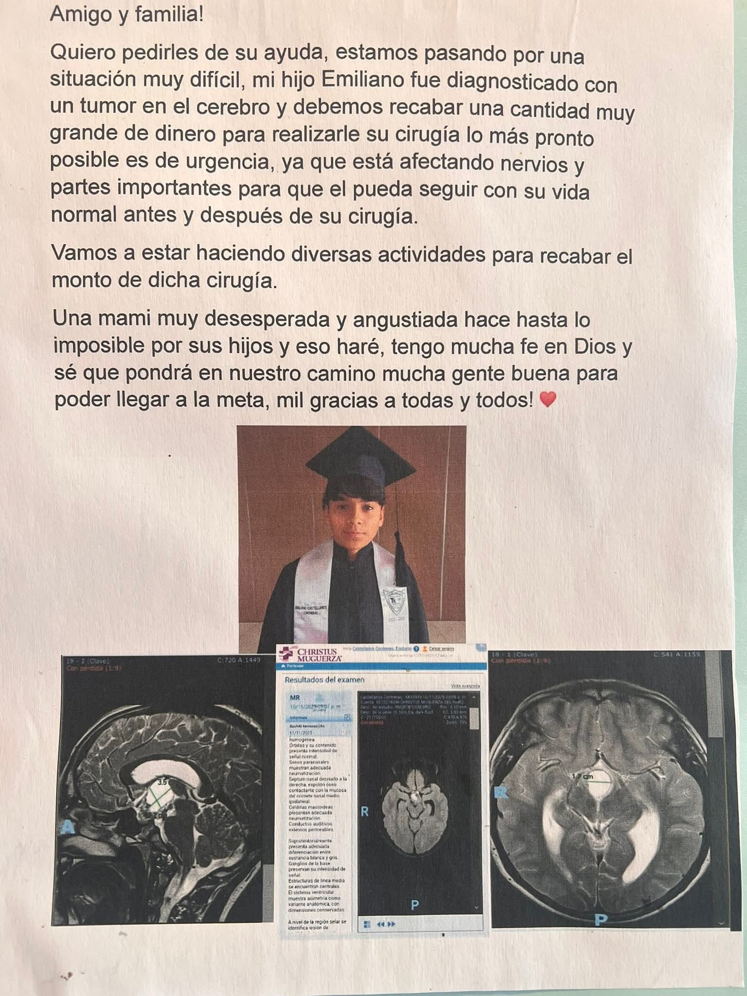 Fundraiser by gabriela guzman rivera : Ayudemos a Emiliano para su ...