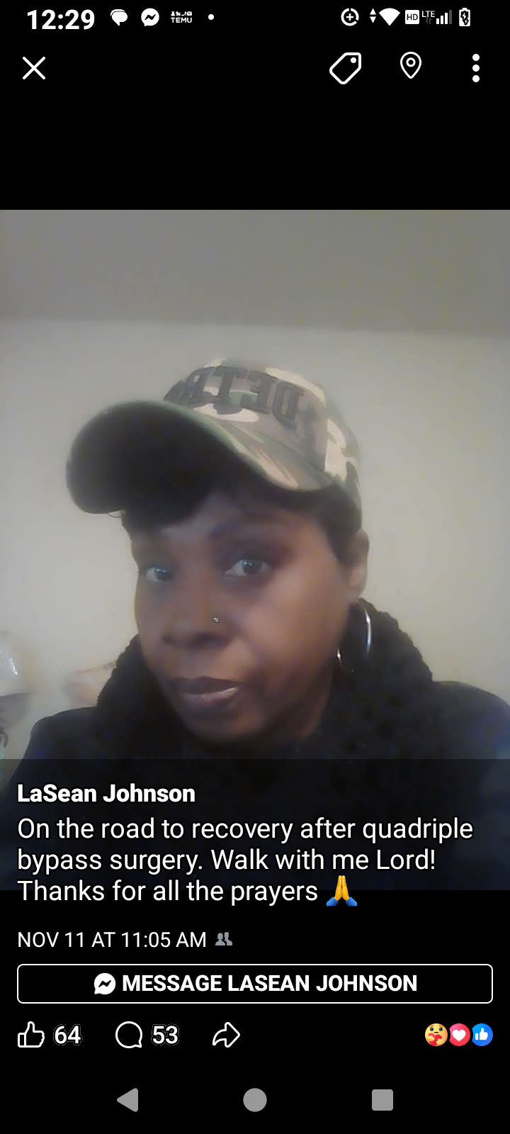 Fundraiser for Derrick Jackson by Lasean Johnson : Support for Johnny's ...