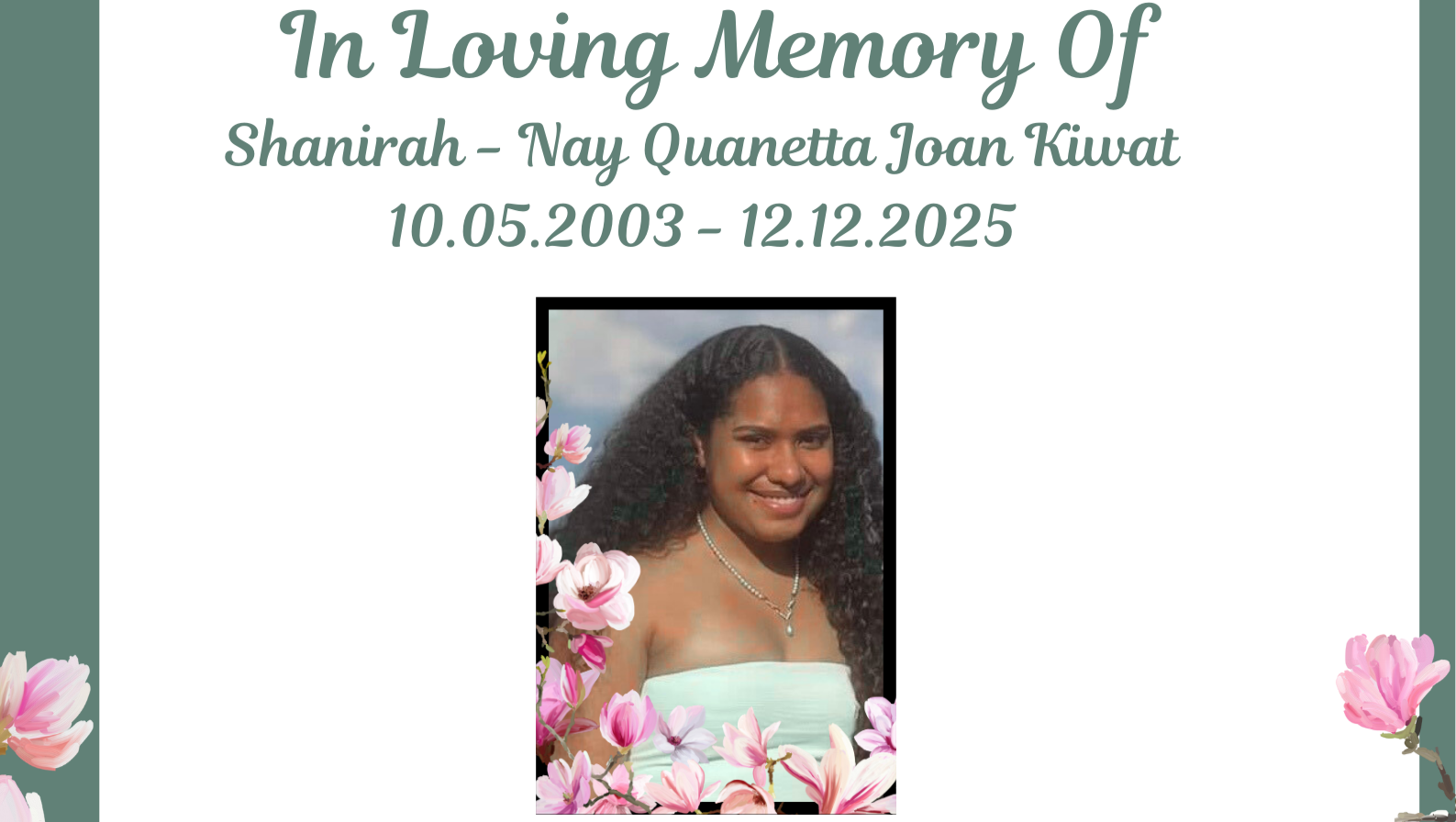 Fundraiser by Subria Proud : Shanirah-Nay Quanetta Joan Kiwat