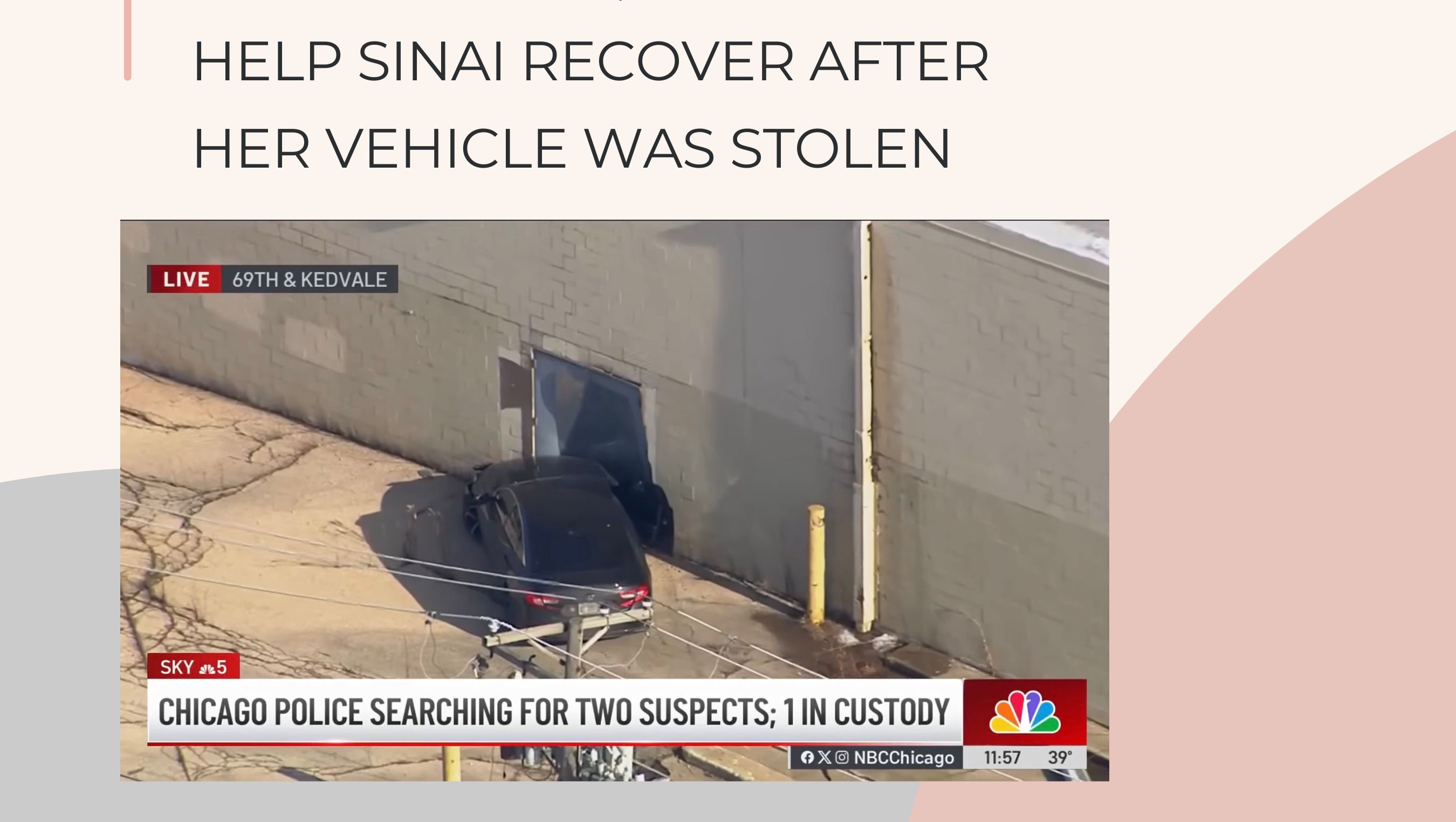 Fundraiser by Sinai Vega : Support Sinai After Car Theft and Loss