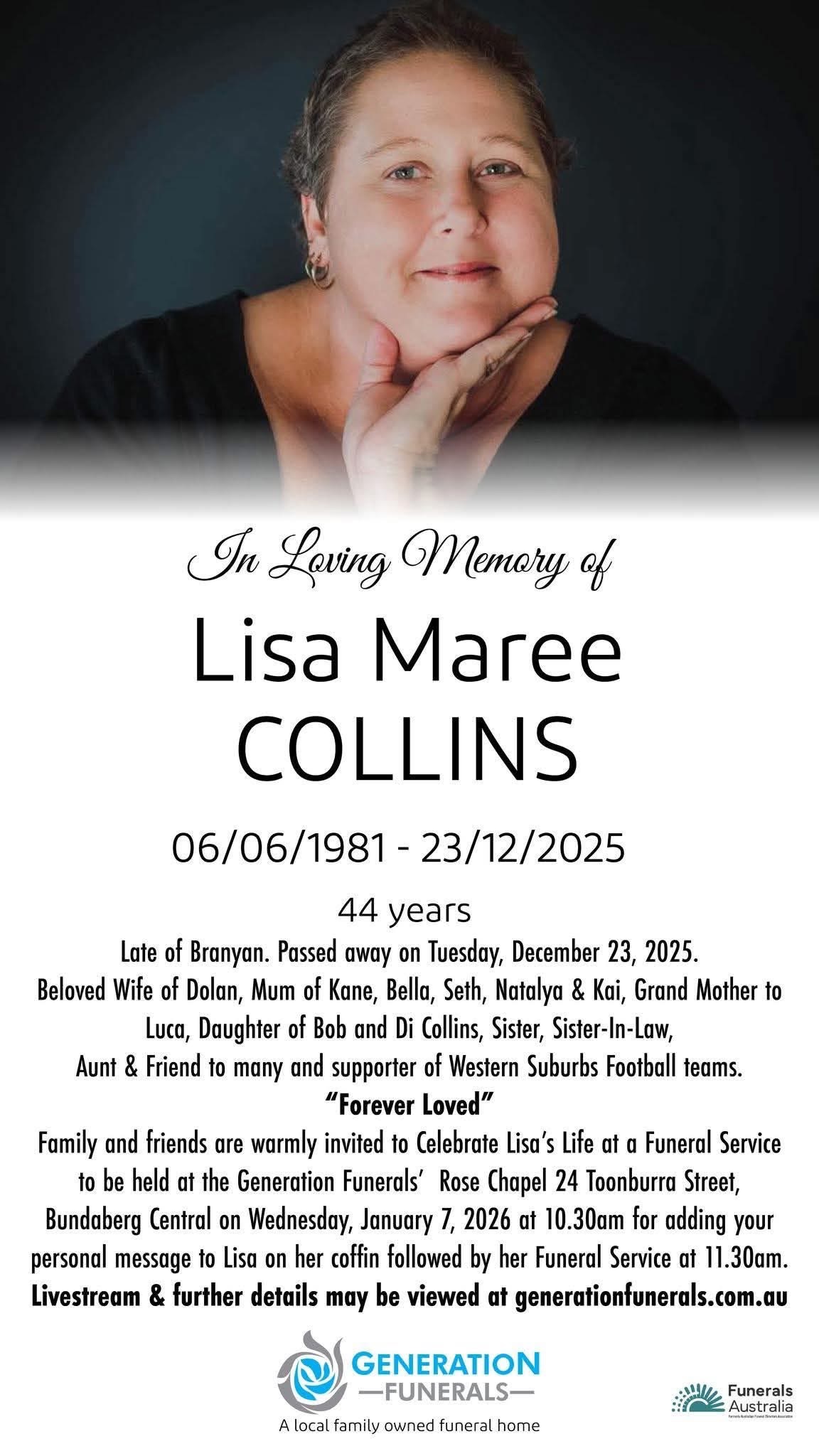 Fundraiser for Dolan Wenham by Jade Cooper : In memory of Lisa Collins
