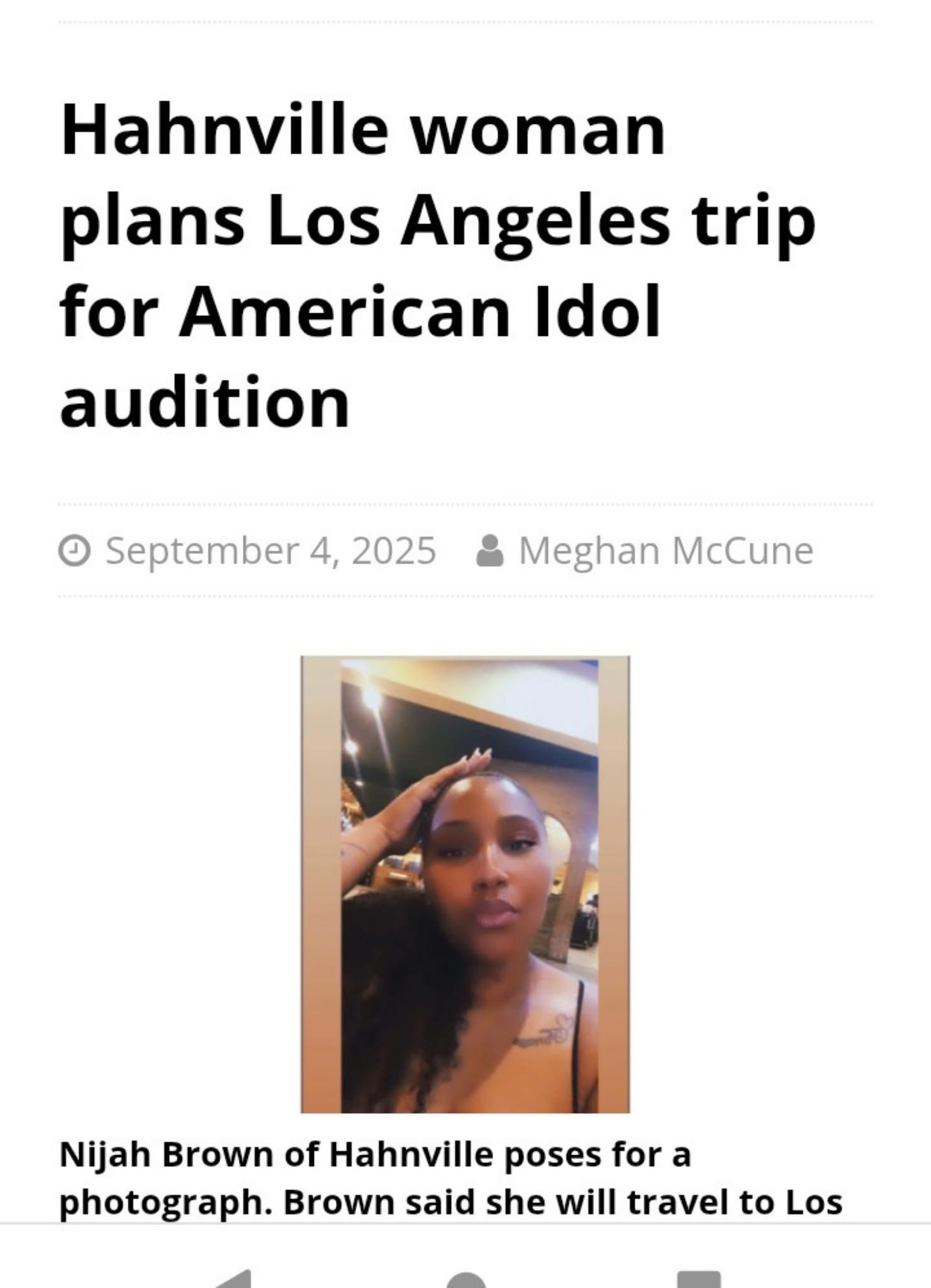 Fundraiser by Melissa Lucas : Help Nijah Shine on American Idol