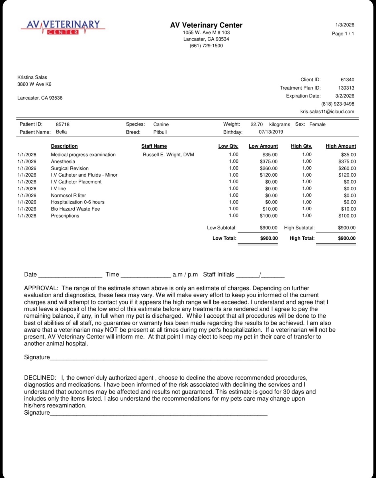 Fundraiser by Toni Basulto : Help Bella Recover After Emergency Surgeries