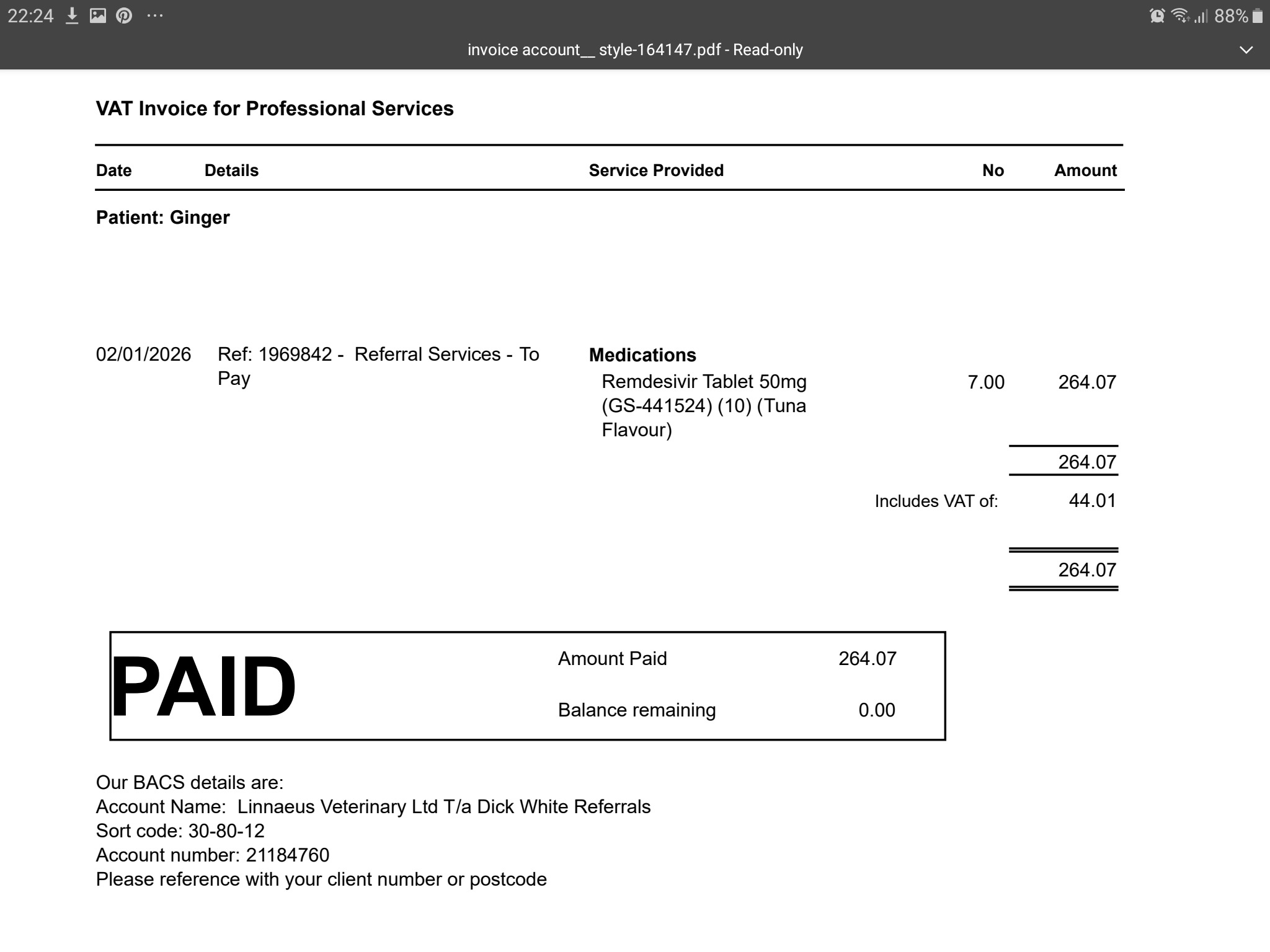 Fundraiser by Lucy Kopsch : Please help save Ginger's life