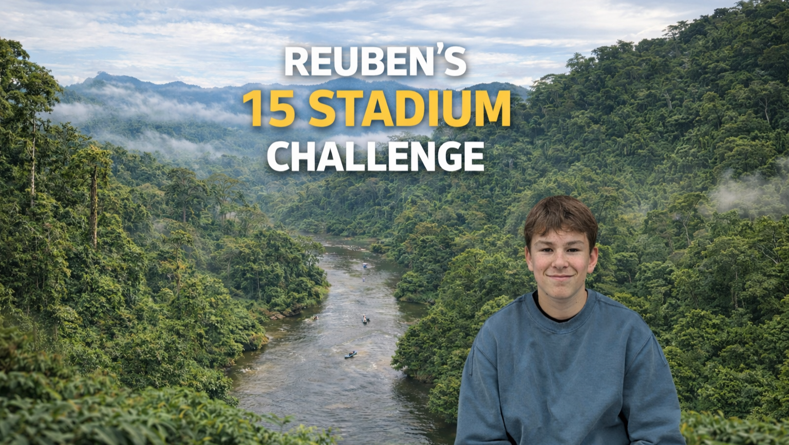 Fundraiser by Ben Alexander : Reuben's 15 Stadium Challenge!
