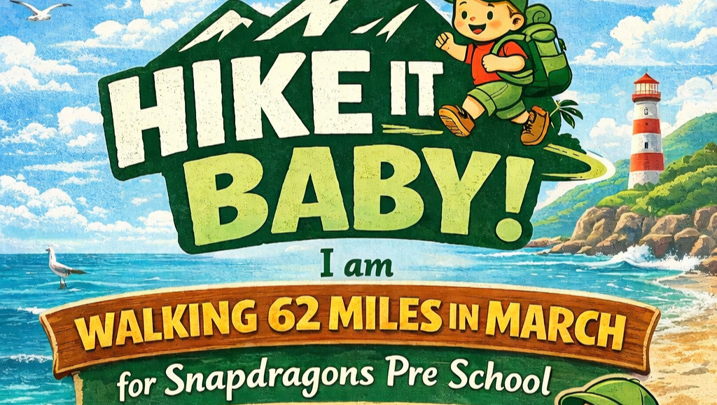 Fundraiser by Chantelle Major : Hike it Baby! Walk 62 miles in March